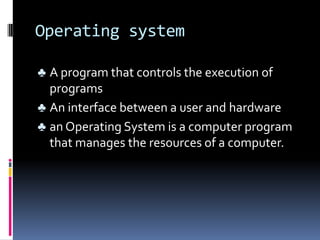 Operating system | PPTX