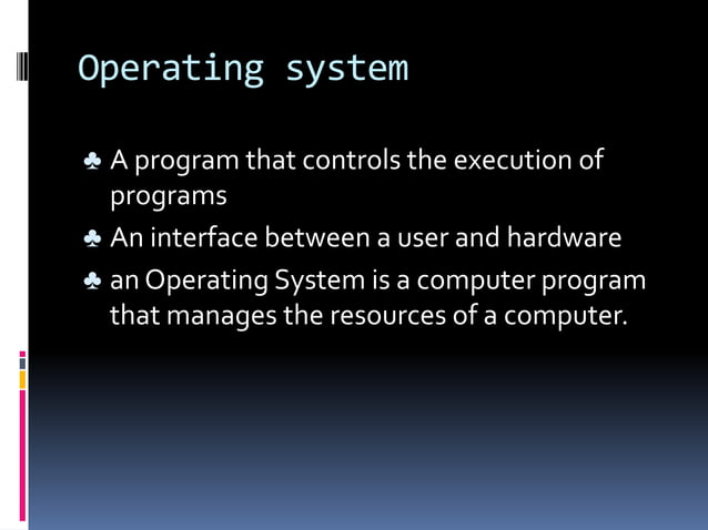 Operating system | PPT