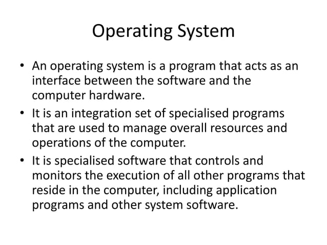 Operating system | PPTX