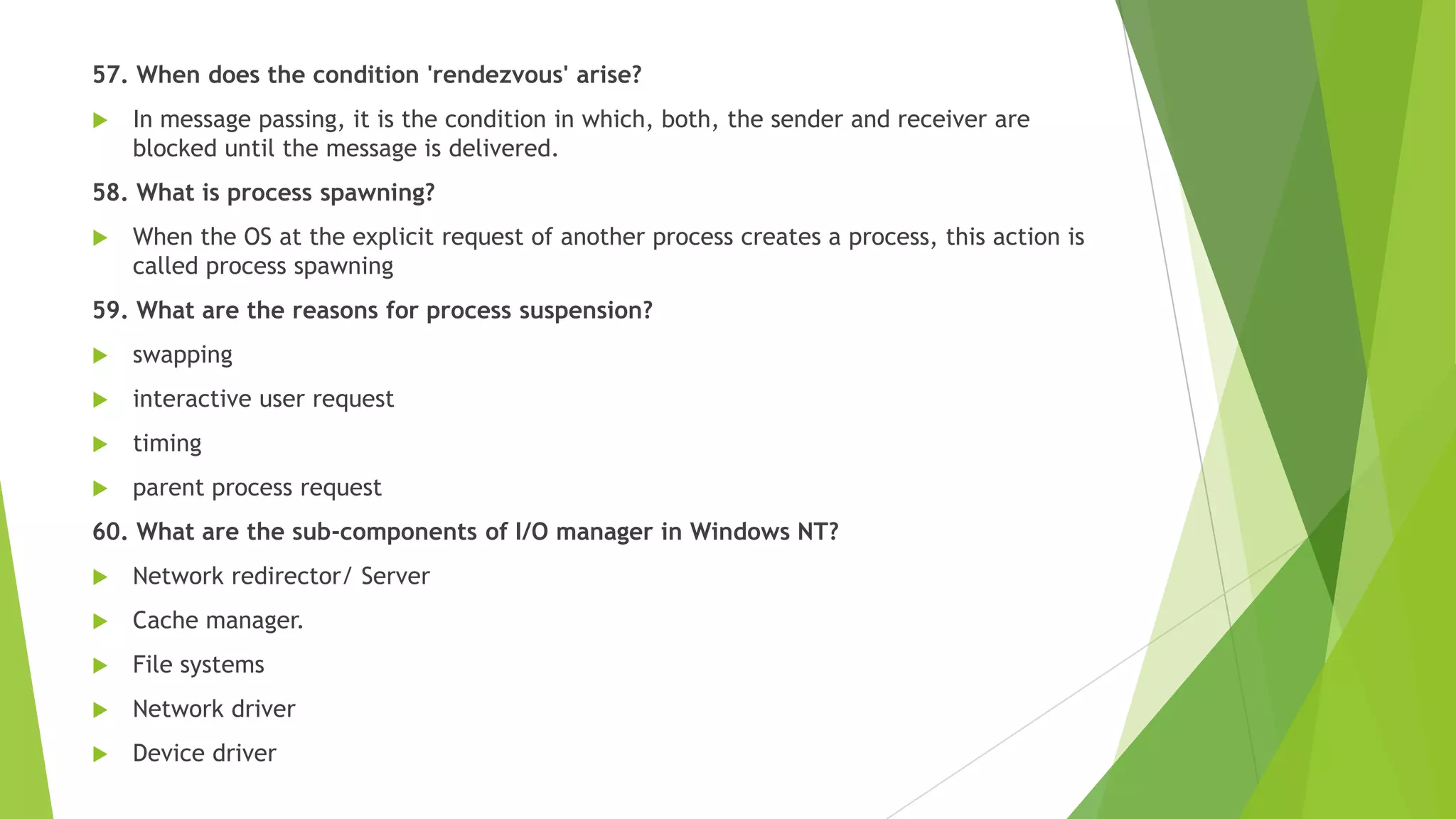 Operating system interview question | PPTX