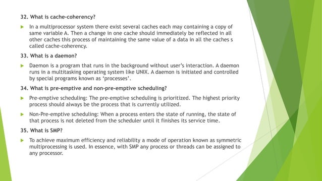 Operating system interview question | PPTX