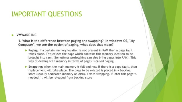 Operating system interview question | PPTX