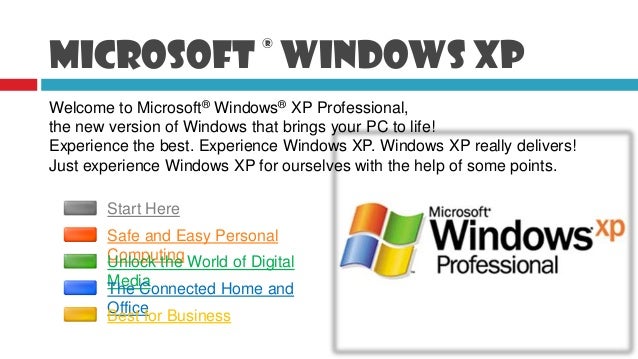 Operating system windows XP