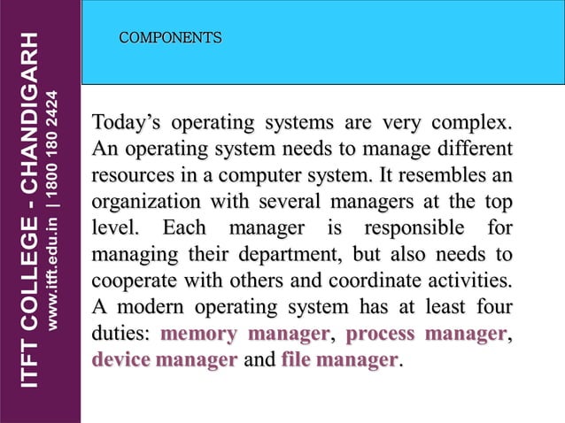 ITFT _ Operating system | PDF