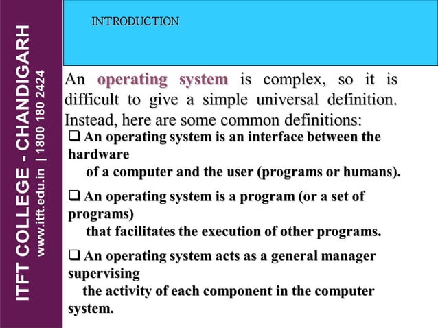ITFT _ Operating system | PDF