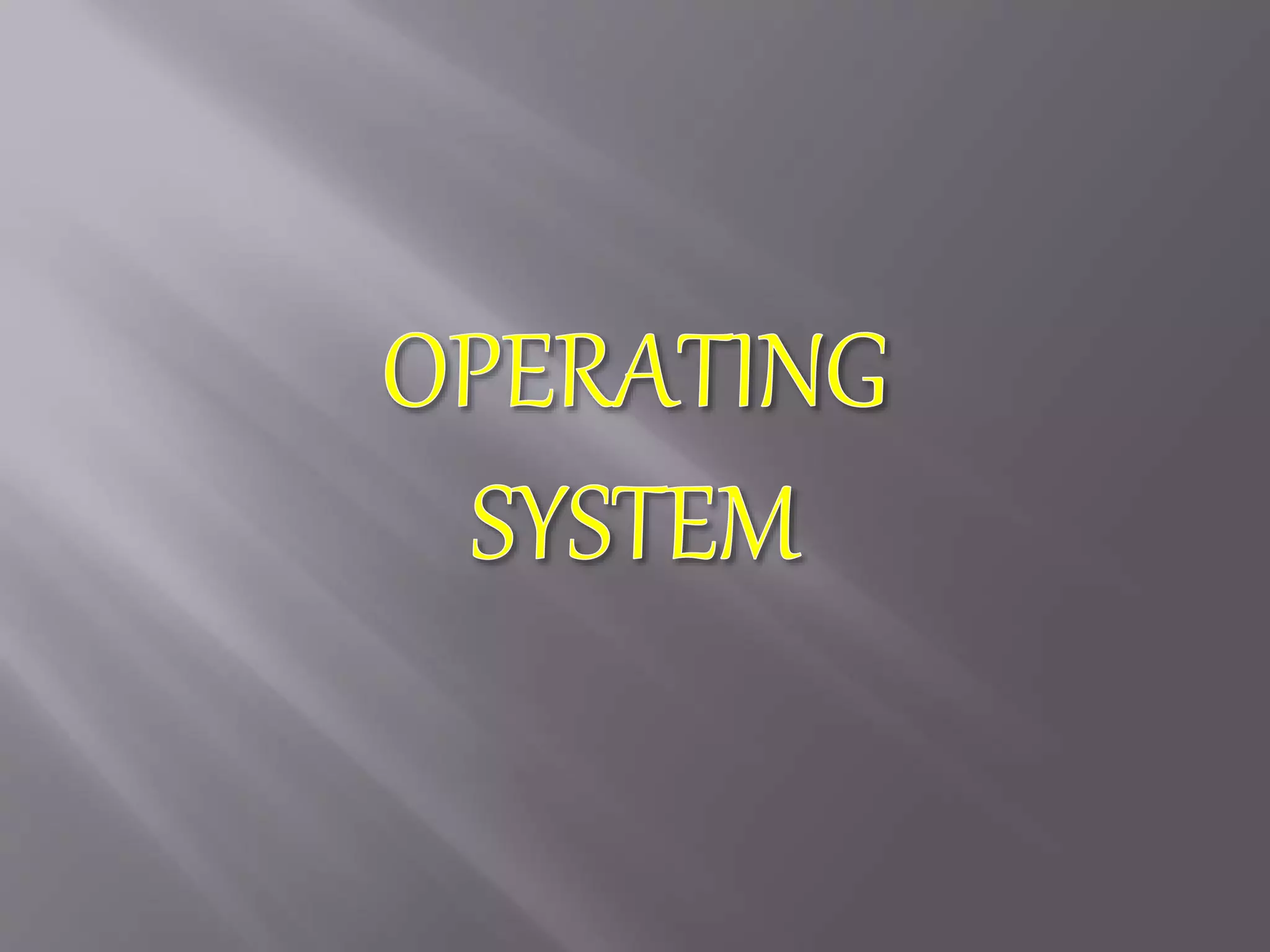 Operating system | PPTX
