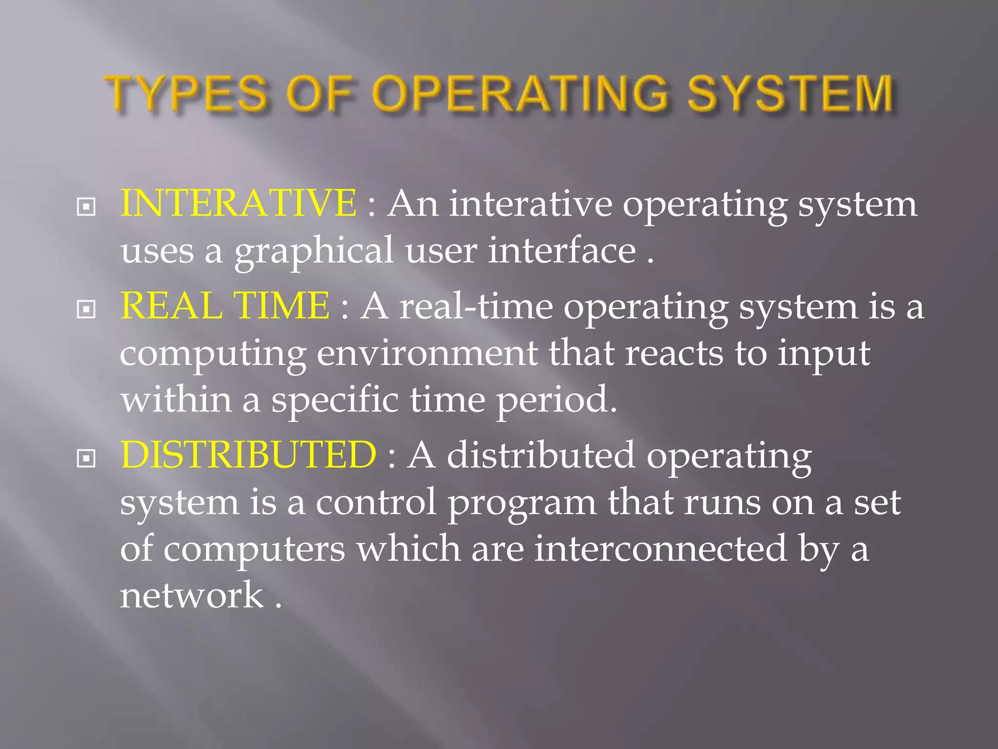 Operating system | PPTX