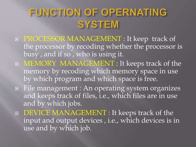 Operating system | PPT
