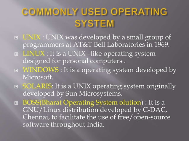 Operating system | PPT