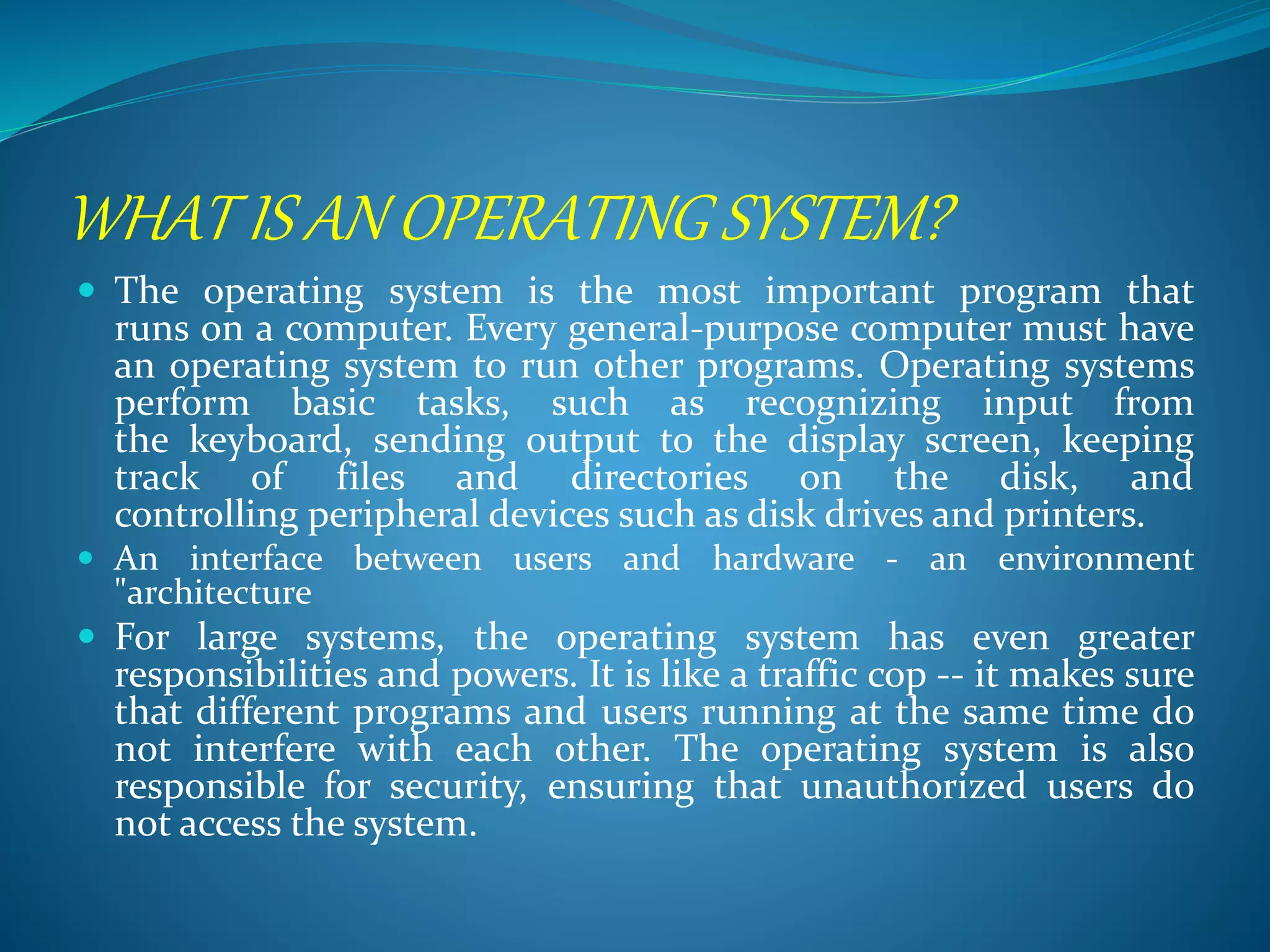what is Operating system | PPTX