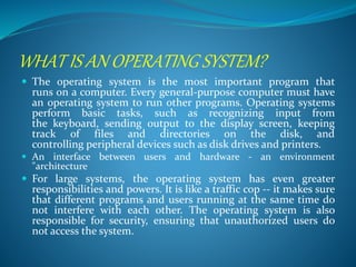 what is Operating system | PPTX