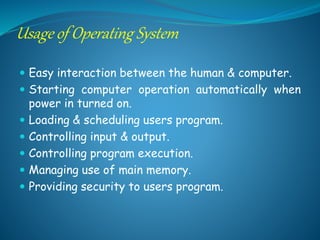 what is Operating system | PPTX