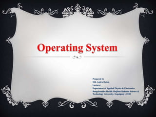 # Operating system | PPT
