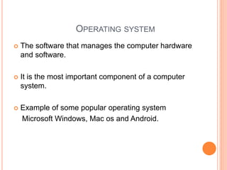 Operating system | PPT