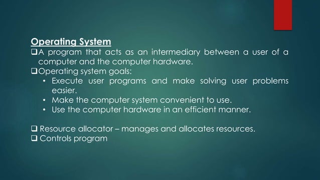 Operating system | PPT