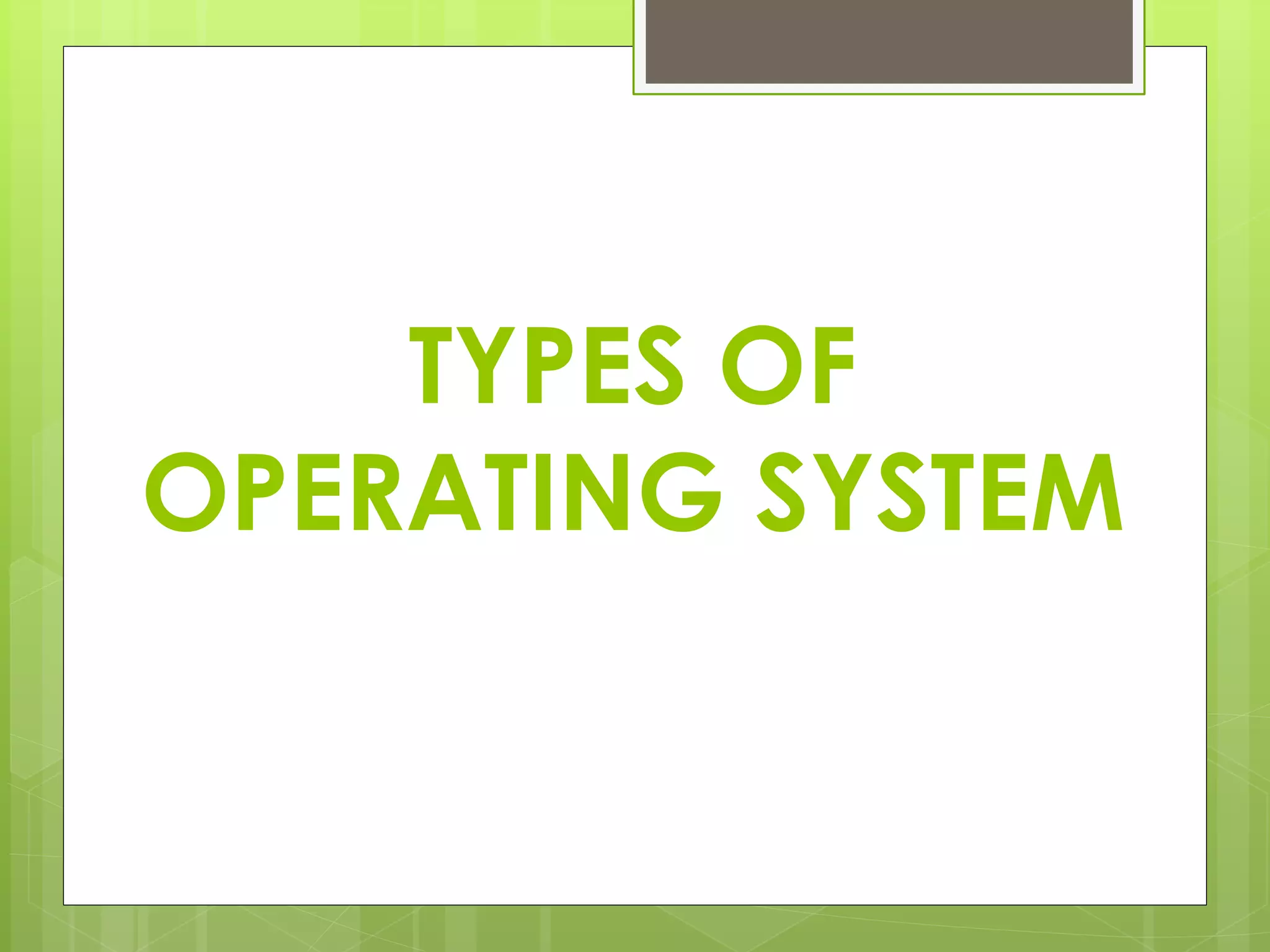 Operating system | PPTX