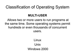 Computer Operating System | PPTX | Operating Systems | Computer ...