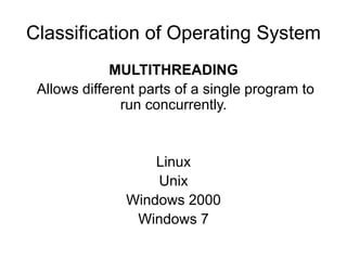 Computer Operating System | PPT