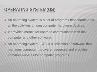 Computer Operating system | PPTX