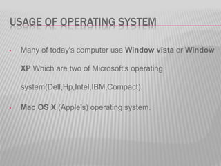 Computer Operating system | PPTX