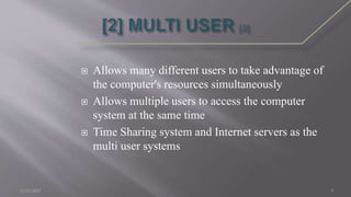 Operating system and its types | PPT