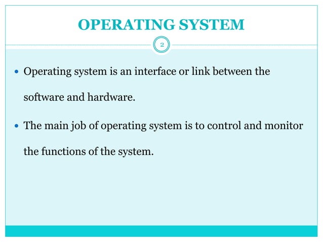Operating system | PPT