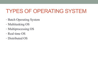 Neethu Narayanan- Operating System | PPTX