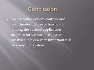 Computer Operating system(OS) | PPT