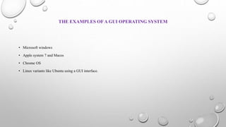 Operating system | PPTX | Operating Systems | Computer Software and ...