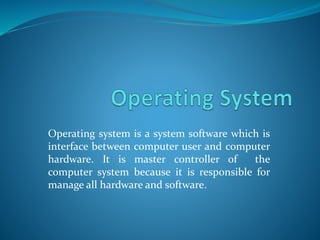 Operating system | PPTX
