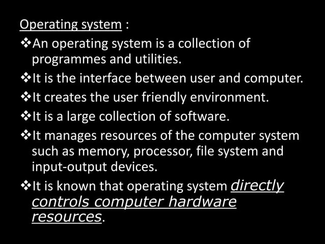 Operating system | PPT