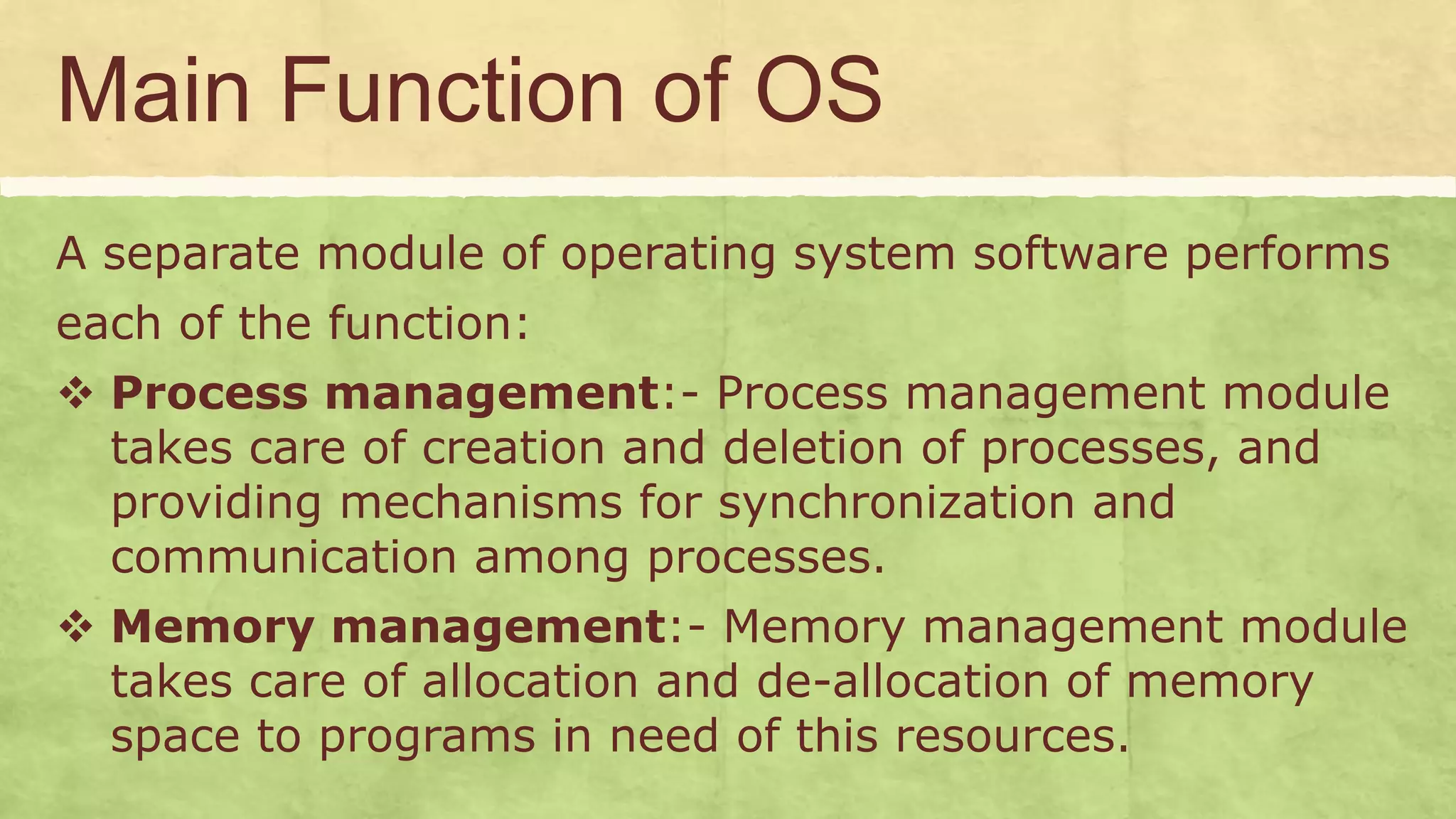 Operating system | PPTX