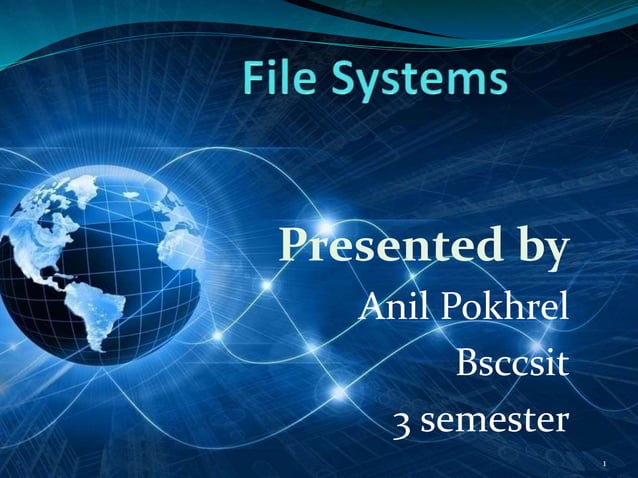 Operating System File System Ppt