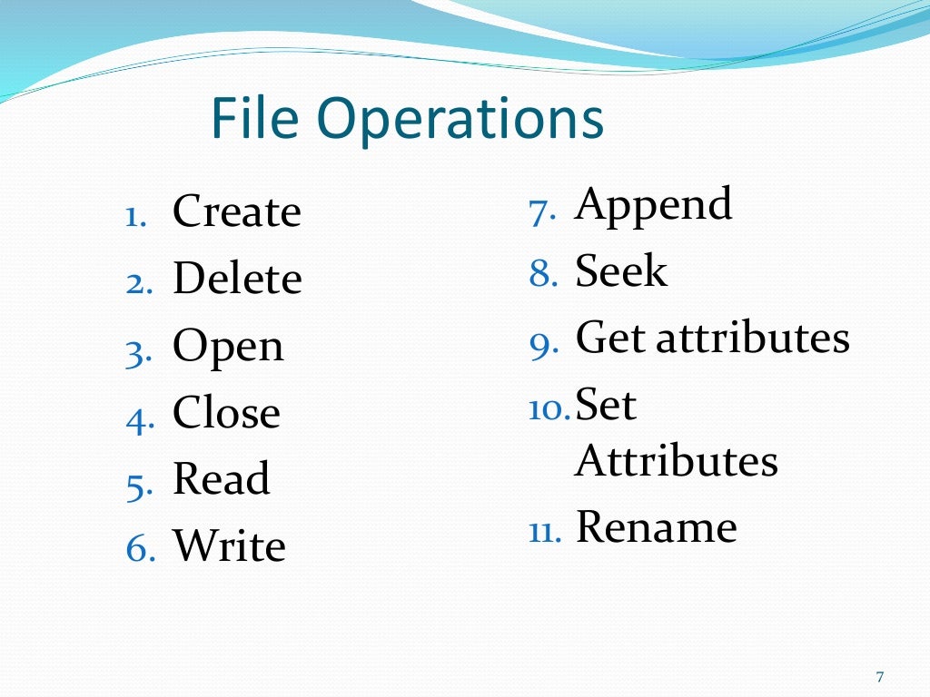 Operating system file system