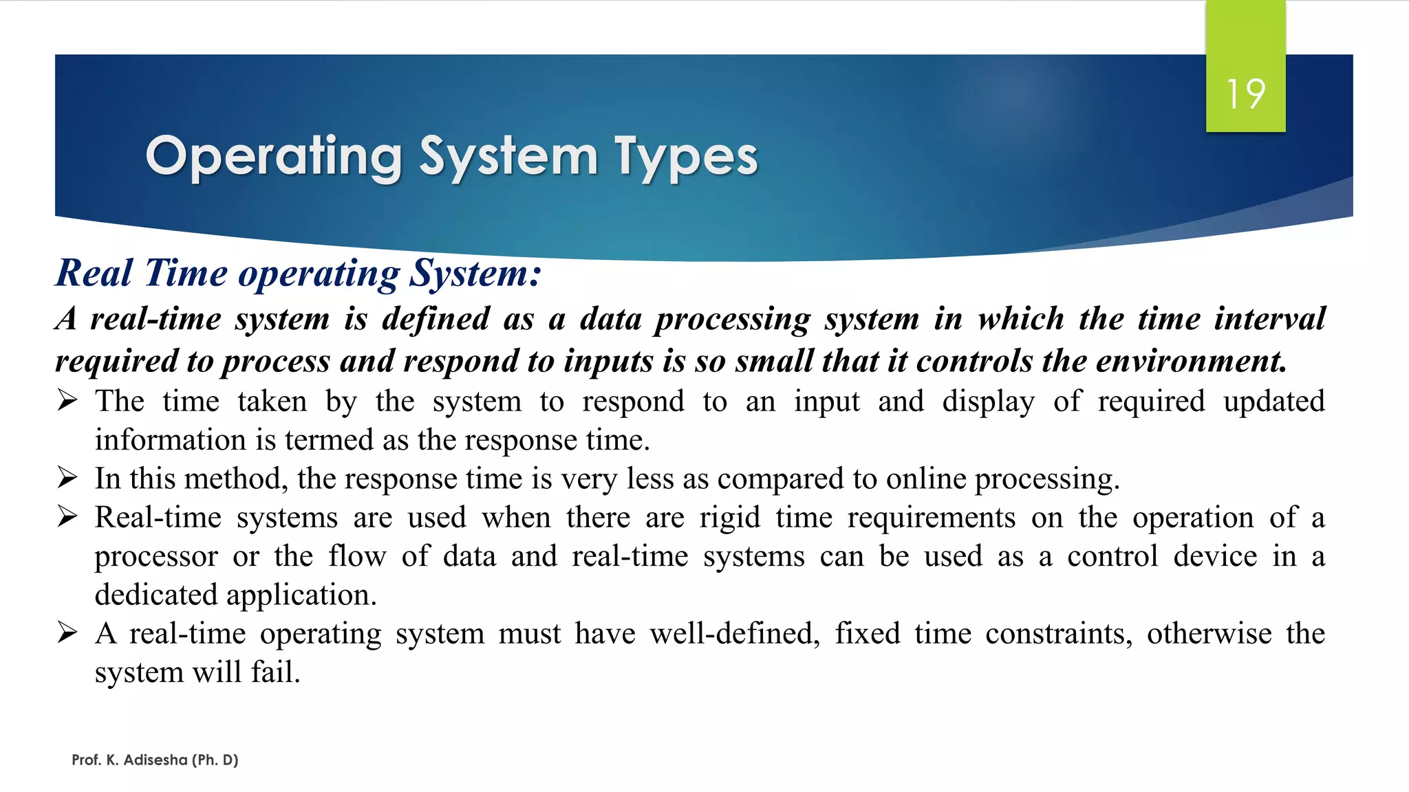 Operating system 1 by K. Adisesha | PDF