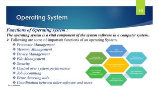 Introduction Operating System ppt by Dr. K. Adisesha | PDF