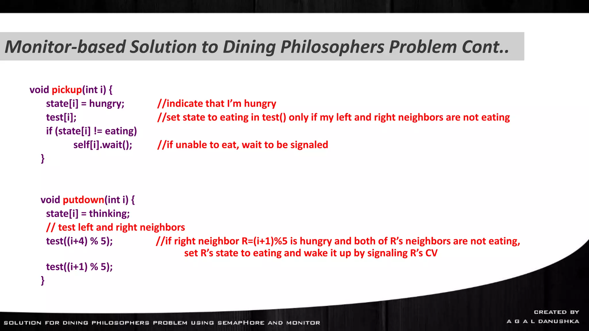 Dining Philosopher Problem and Solution | PPTX