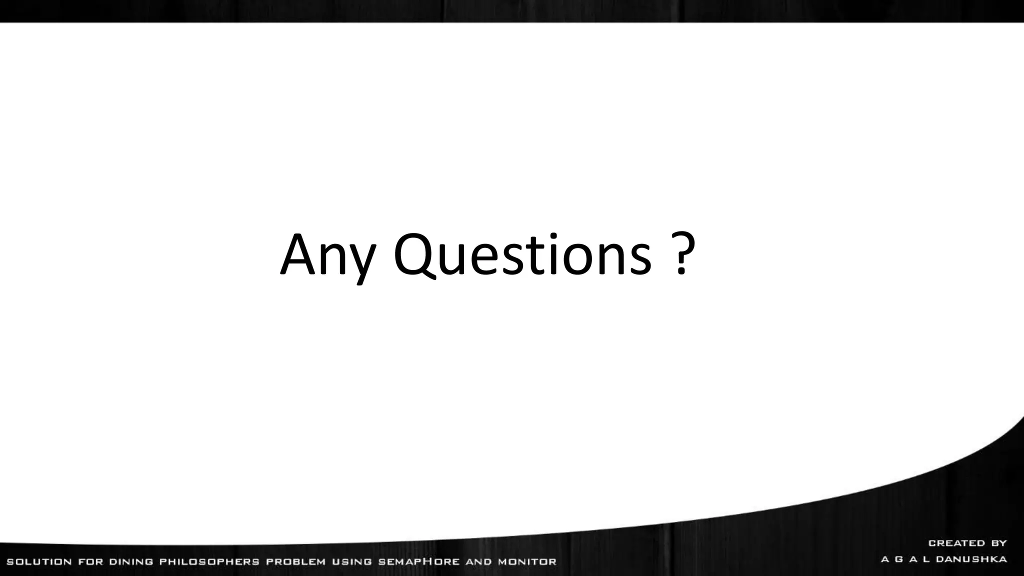 Dining Philosopher Problem And Solution Pptx Programming Languages