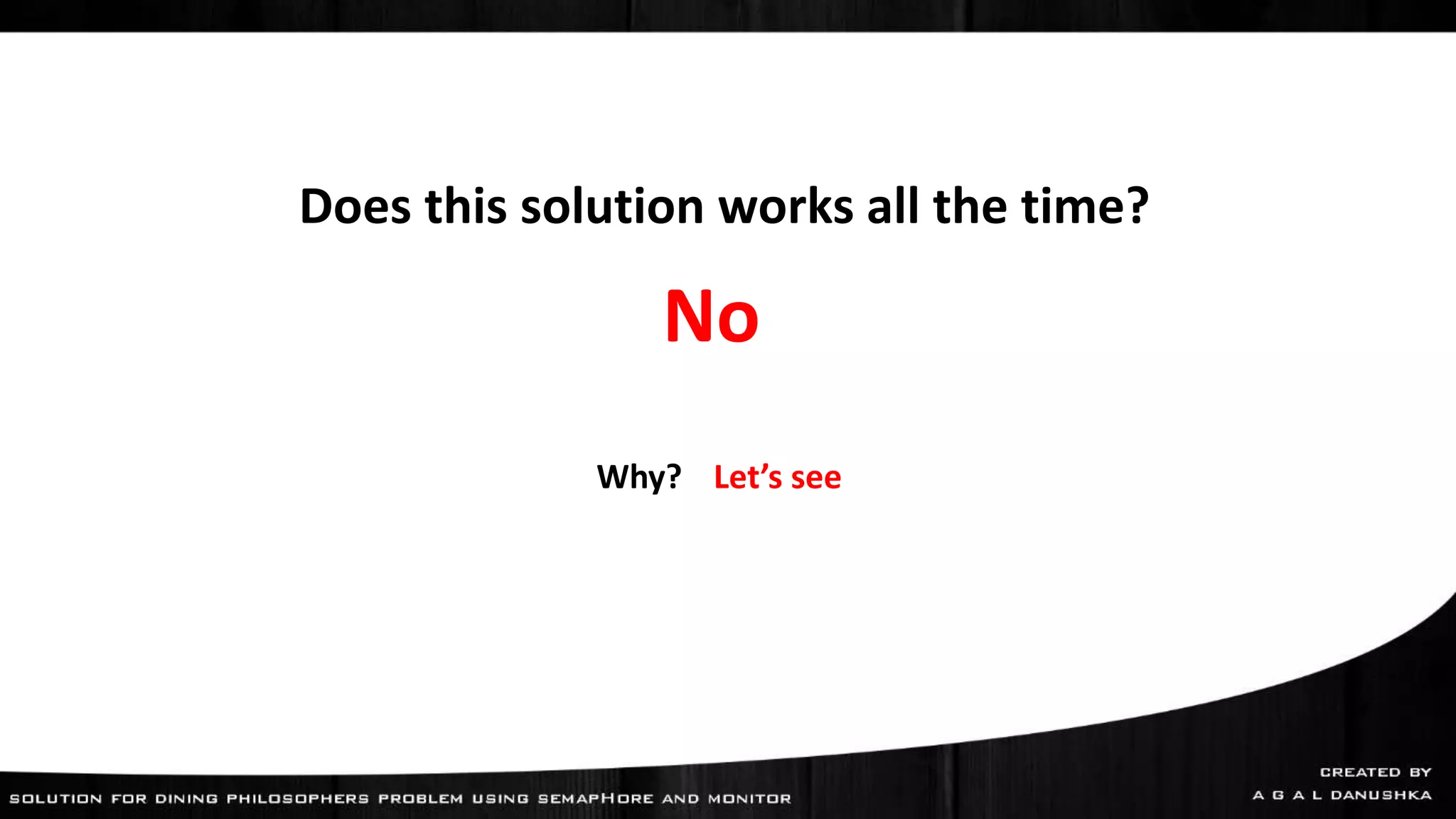 Dining Philosopher Problem and Solution | PPTX | Programming Languages ...