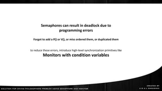 Dining Philosopher Problem and Solution | PPTX