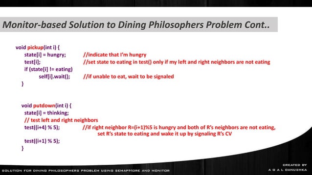 Dining Philosopher Problem and Solution | PPTX | Programming Languages | Computing