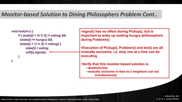 Dining Philosopher Problem and Solution | PPT