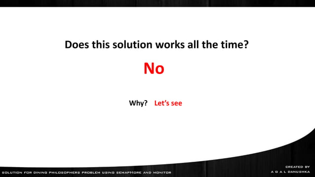 Dining Philosopher Problem and Solution | PPTX | Programming Languages | Computing