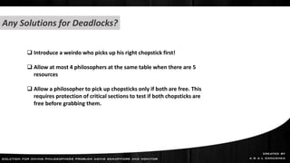 Dining Philosopher Problem and Solution | PPTX