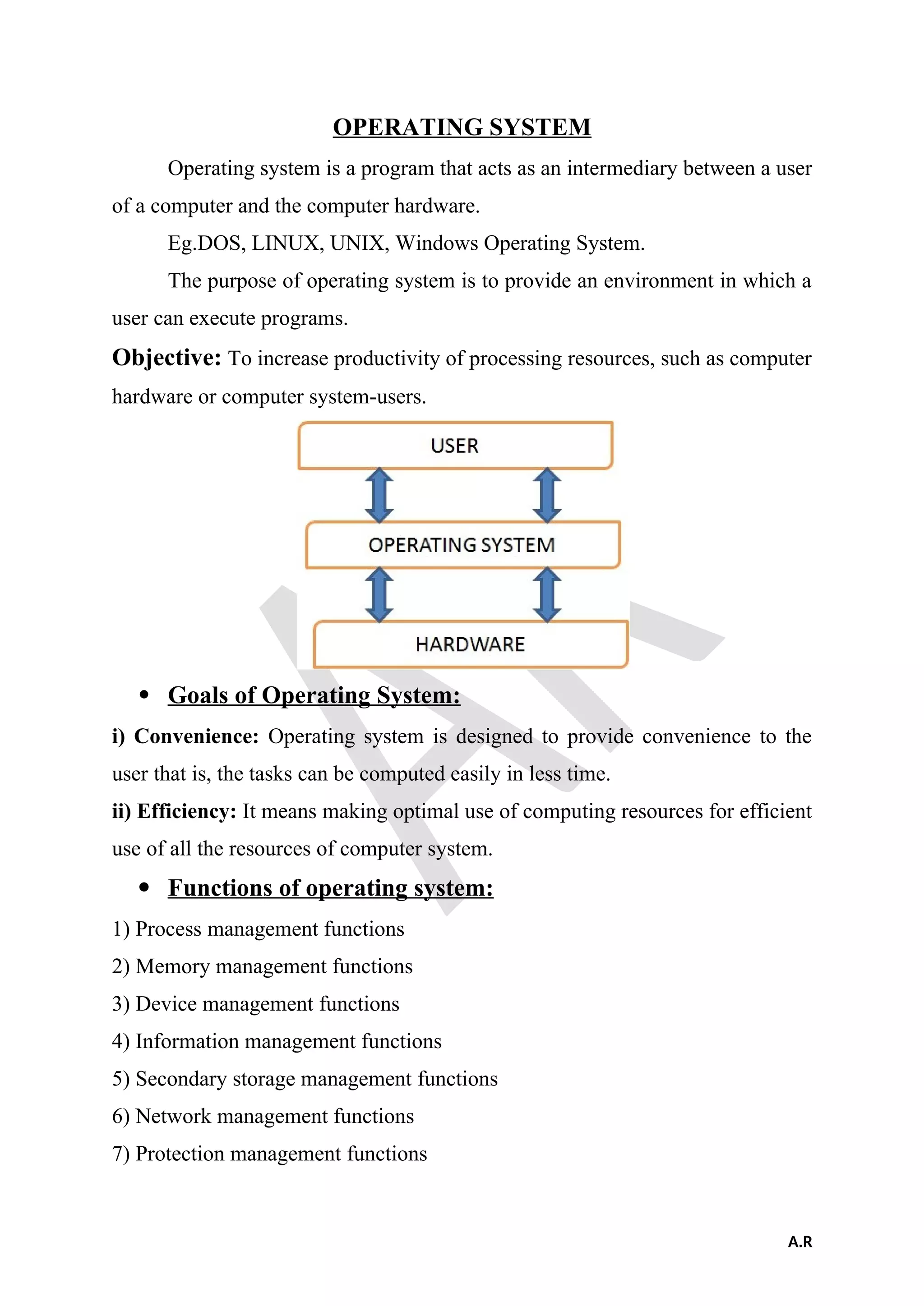 Operating System | PDF
