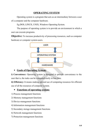 Operating System | PDF | Operating Systems | Computer Software and ...