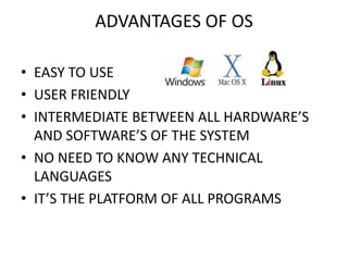 Operating system and its uses | PPT