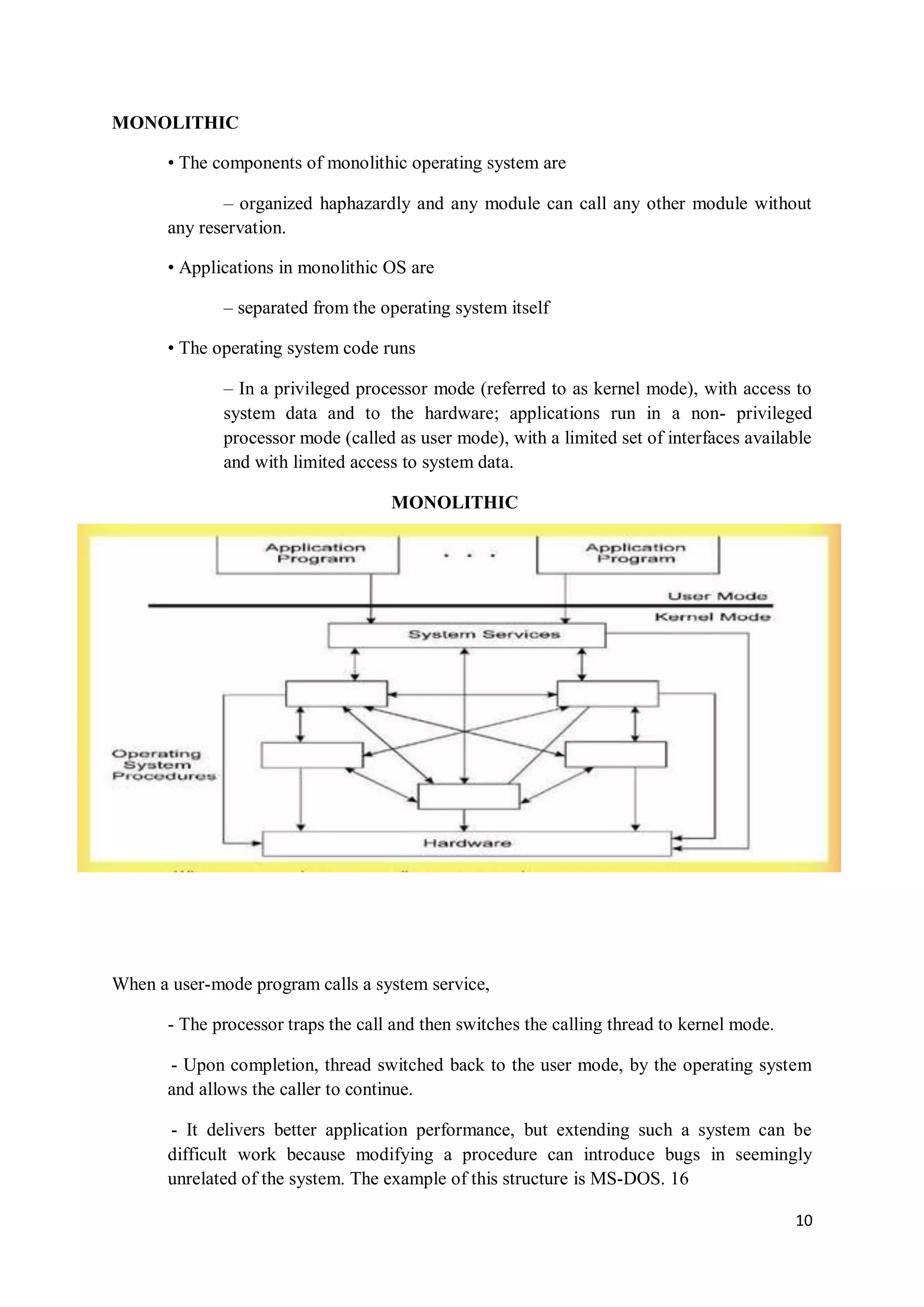 Operating System Module Pdf Operating Systems Computer Software