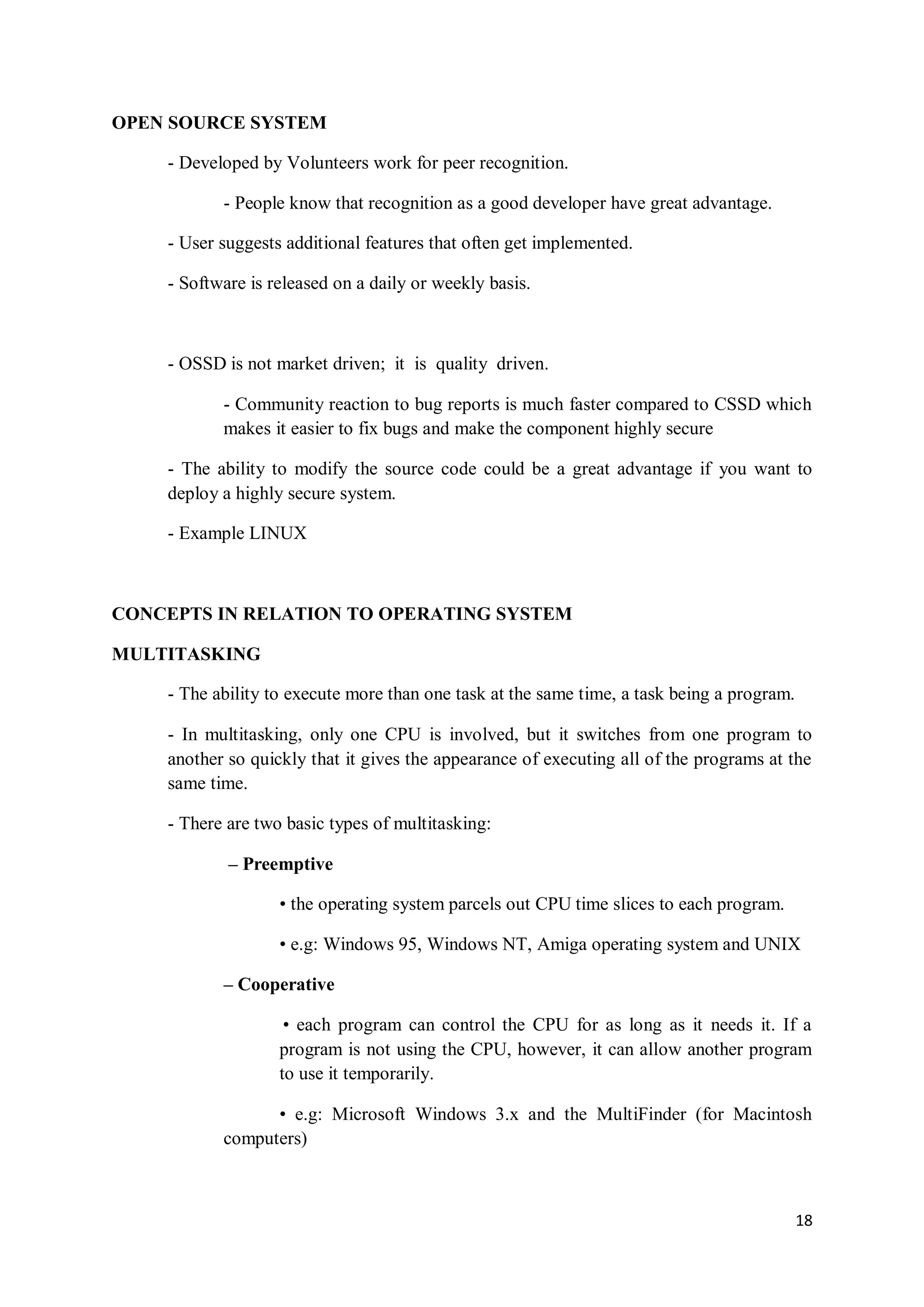 Operating System Module Pdf Operating Systems Computer Software