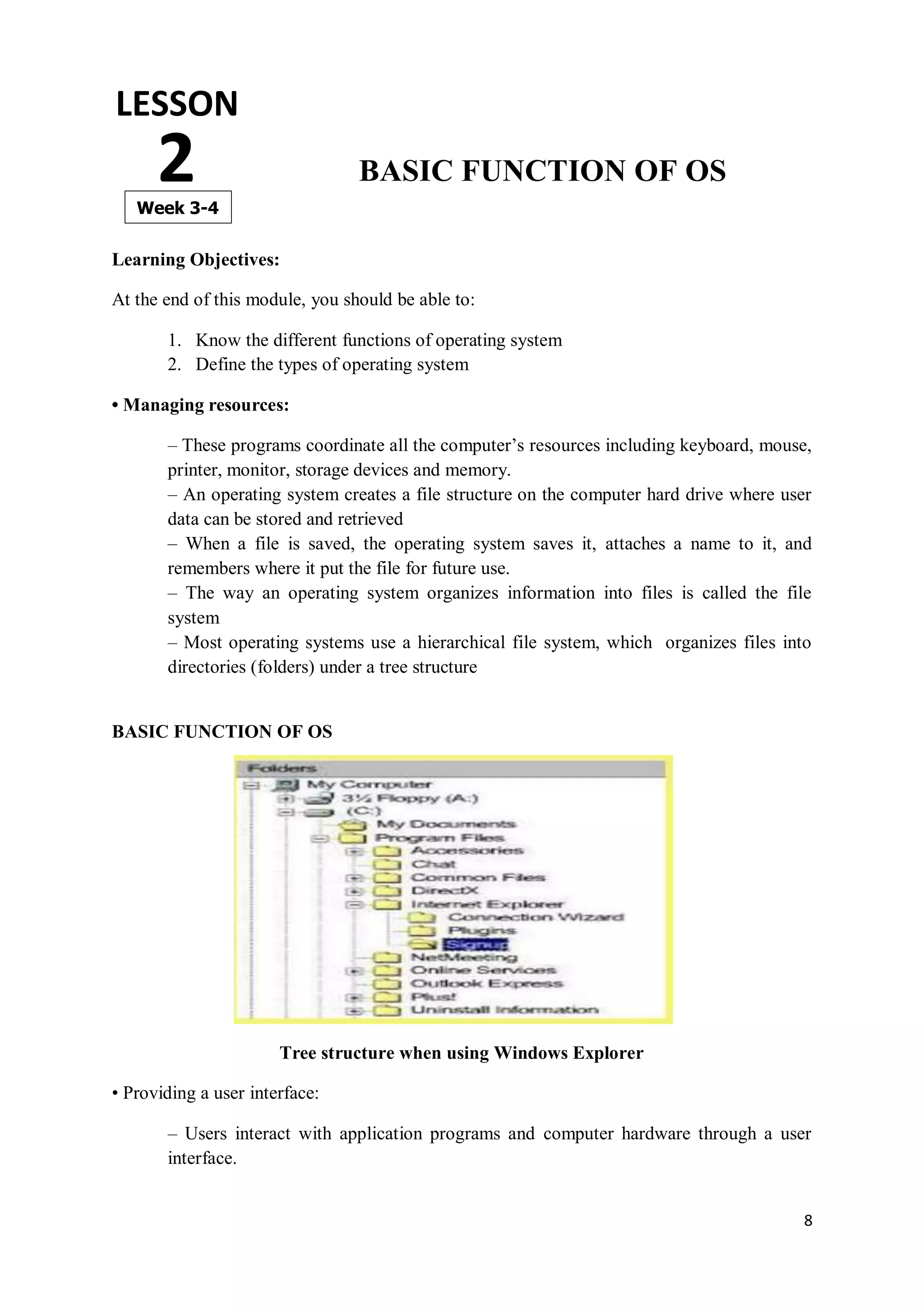 Operating System Module Pdf Operating Systems Computer Software And Applications